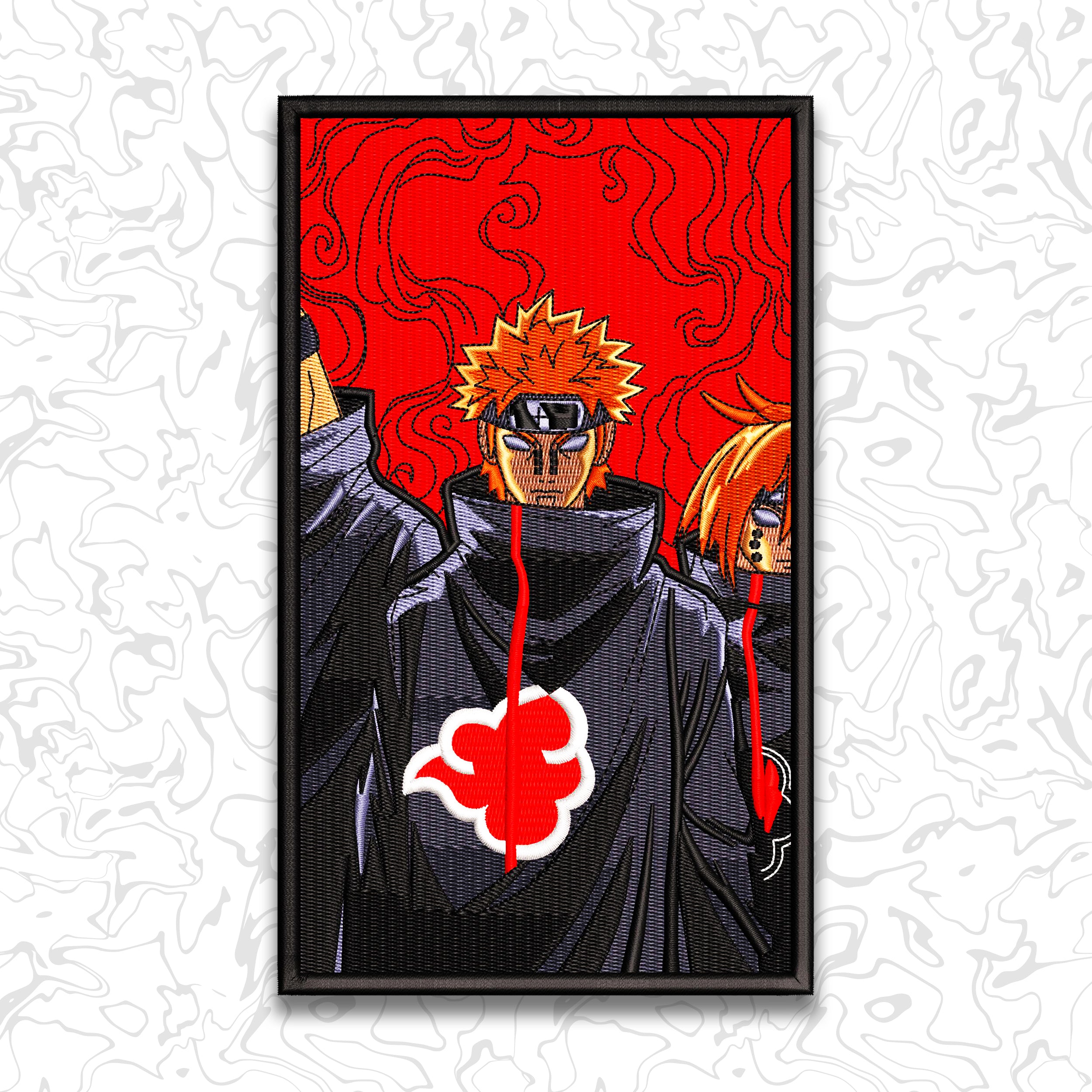Pain Embroidery Design – Naruto Anime Embroidery Design